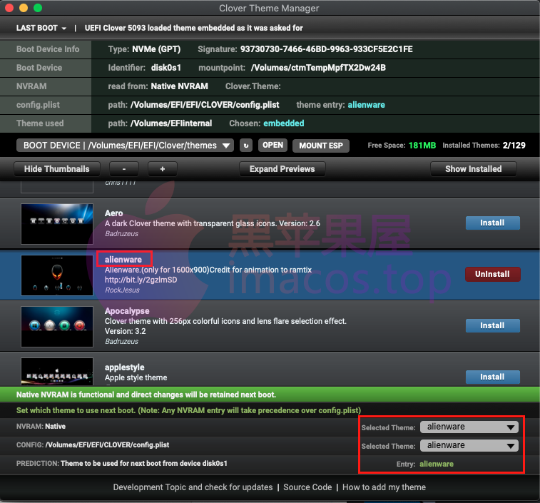 130个漂亮的Clover主题themes合集与主题更换教程！ - 黑苹果屋